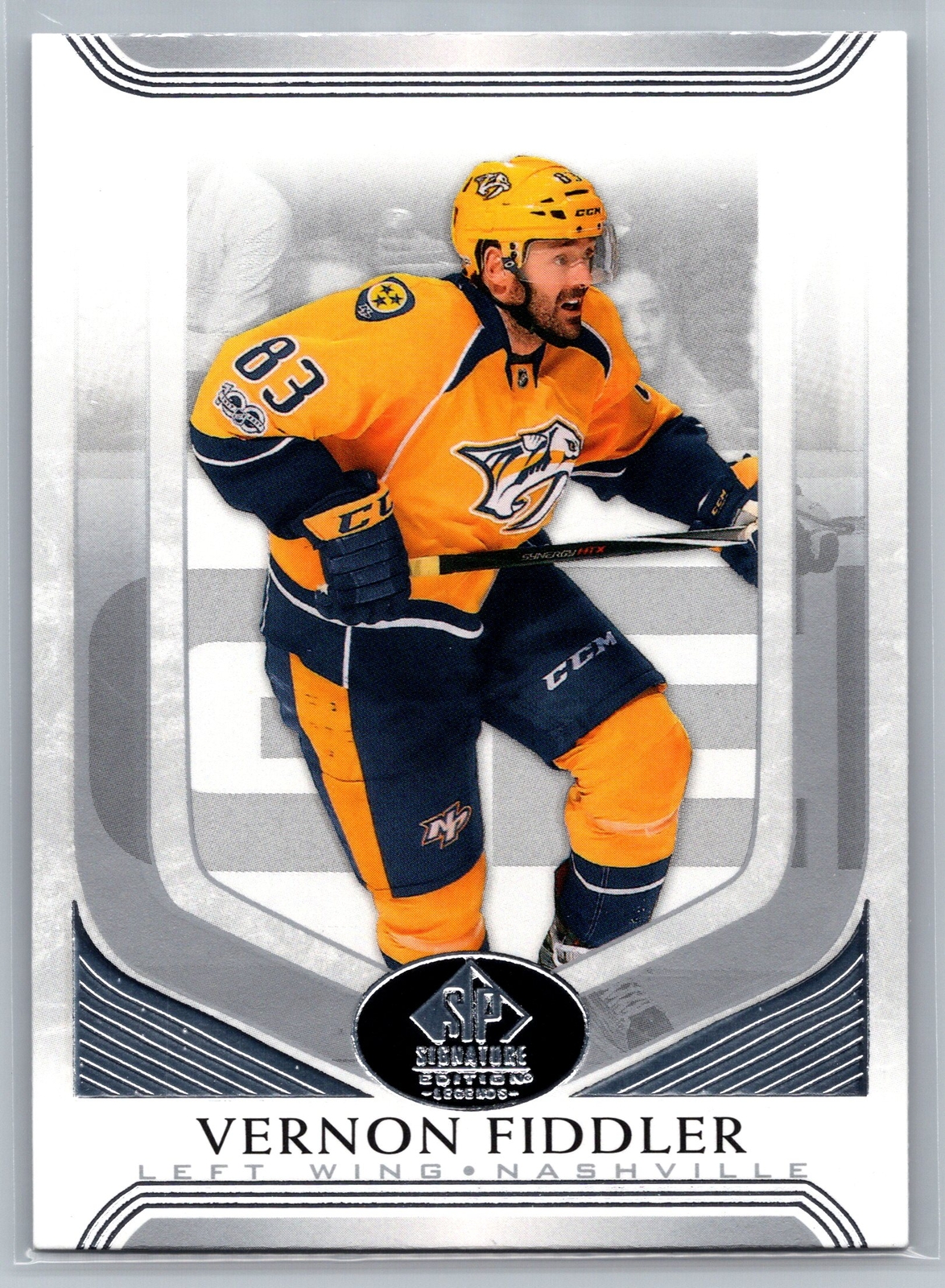 2020-21 SP Signature Edition Legends #139 Vernon Fiddler Nashville ...