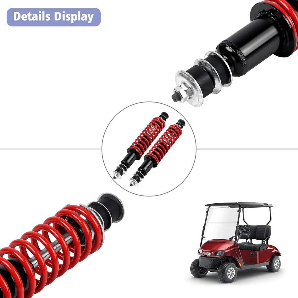 NEW Golf Cart Shocks Front or Rear with Heavy Duty Coil Springs for ...