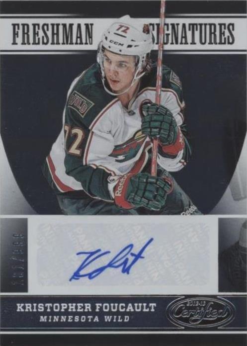 2012-13 Panini Certified - Freshman Signatures Kristopher Foucault #168 ...