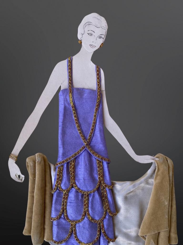 Costume Designer Betty Brader-Ashley Paper Doll Fabric Orig Roaring 20 ...