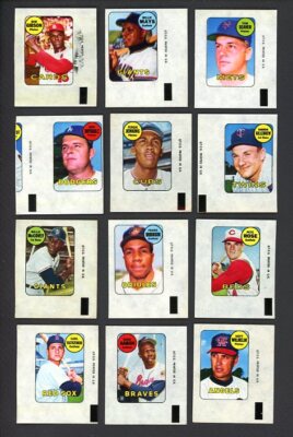1969 TOPPS BASEBALL DECAL SET LOT 29 DIFF MAYS ROSE AARON 489779 ...