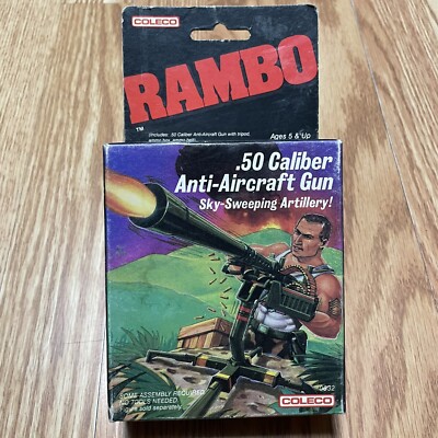 Coleco RAMBO 1985/86 .50 Caliber Anti-Aircraft Gun Factory Sealed Near ...