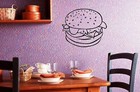 Wall Stickers Vinyl Decal For Kitchen Food Hamburger Fast Food ...