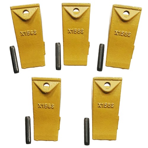 5 - X156S X156 Short Dirt Teeth Bucket Tooth with P156 Roll Pins Free ...