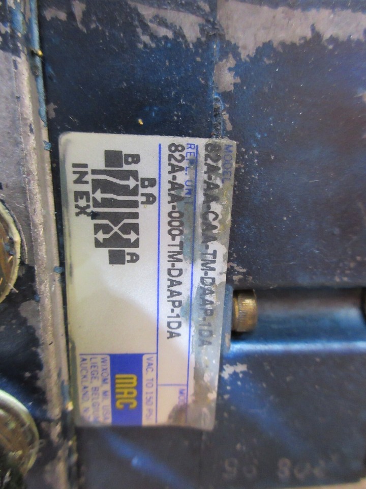 MAC HAAS HL-1 VALVE TM-DAAP-1DA 82A-AA-000-TM-DAAP-1DA 82A-AA-CAA-TM ...