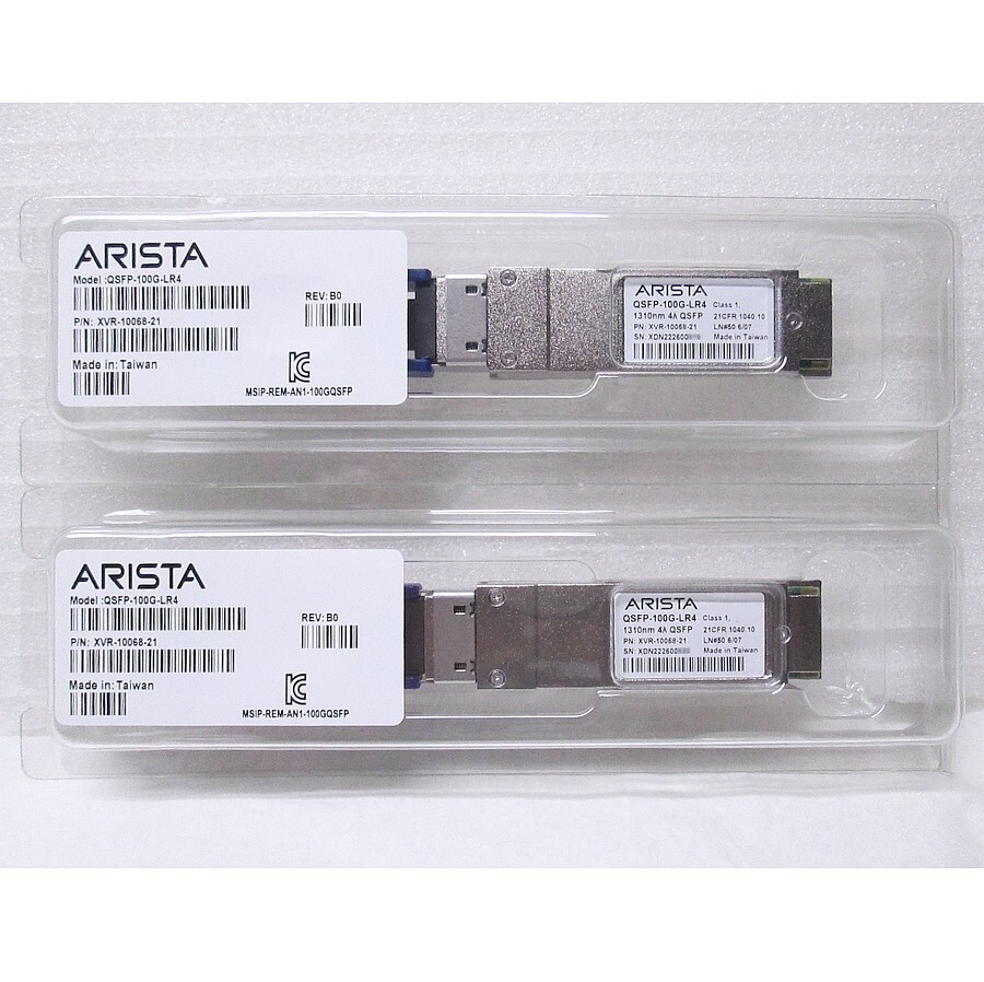 Genuine ARISTA QSFP-100G-LR4 100GBASE-LR4 QSFP transceiver 10km XVR ...