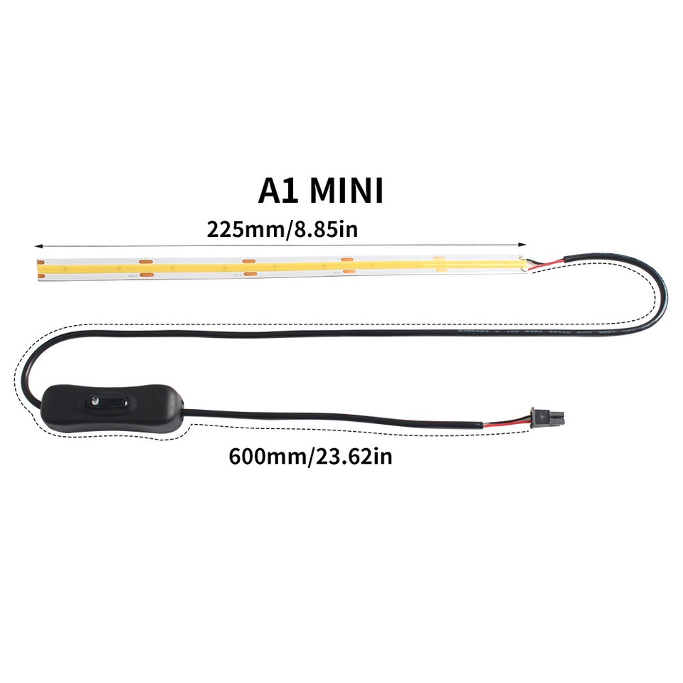 For Bambu Lab A1/A1 MINI Light Strip Bright LED Ra95 Fill Light 24V 3D ...