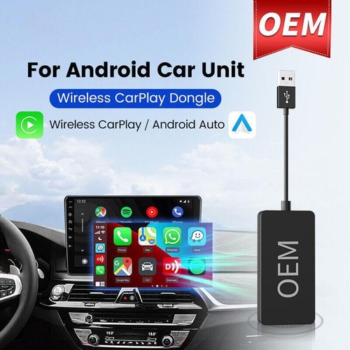 Wire To Wireless CarPlay Adapter Dongle Fits iOS Android Car Navigation ...