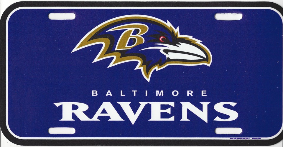 Baltimore Ravens Plastic License Plate | eBay