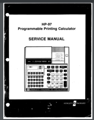 Hewlett-Packard HP 97 Programmable Calculator service Manual 94pgs ...