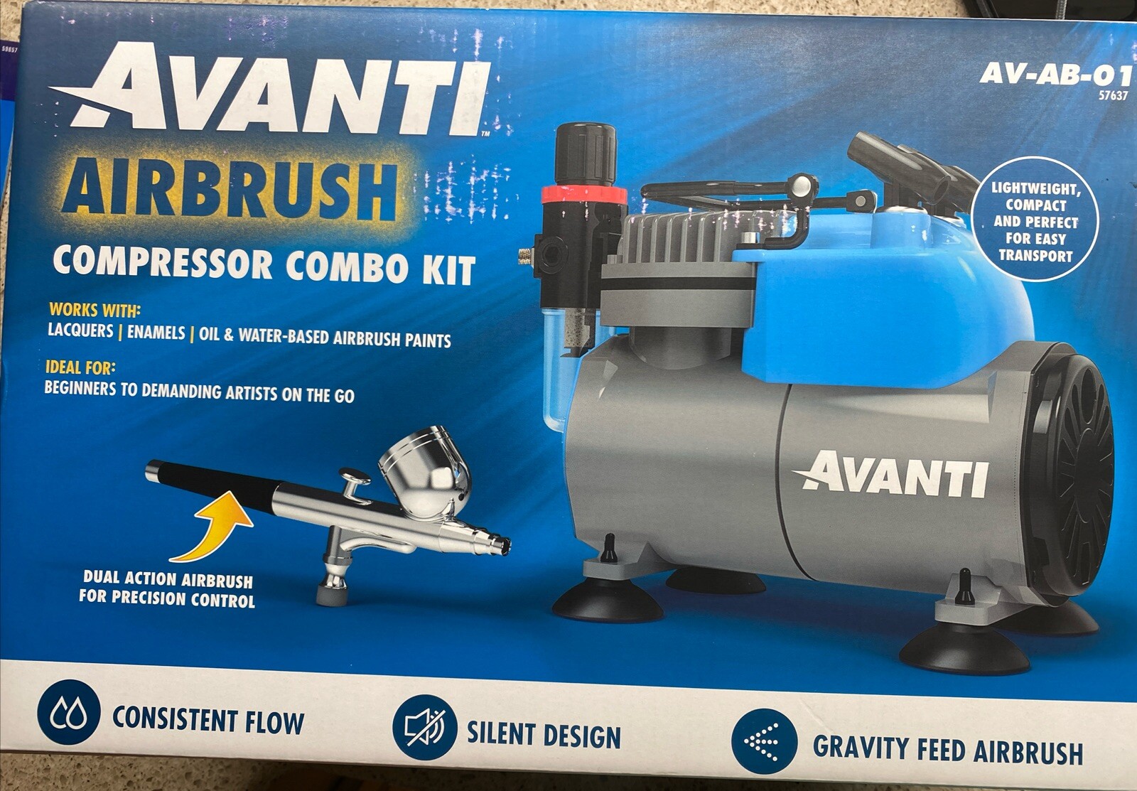 AVANTI Airbrush Air Brush Compressor Combo Kit 57637 for sale online | eBay