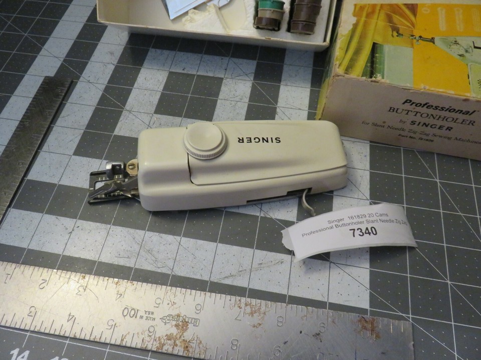 Singer Buttonholer / Monogrammer Sewing Attachment in Box Embroidery | eBay