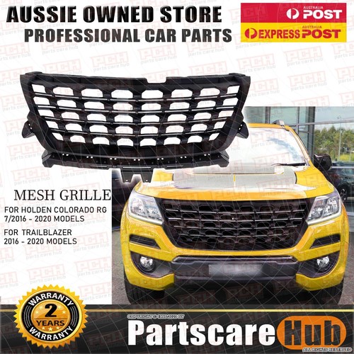 Front Mesh Grill for Holden Colorado / Trailblazer 2016 - 2020 Black ...