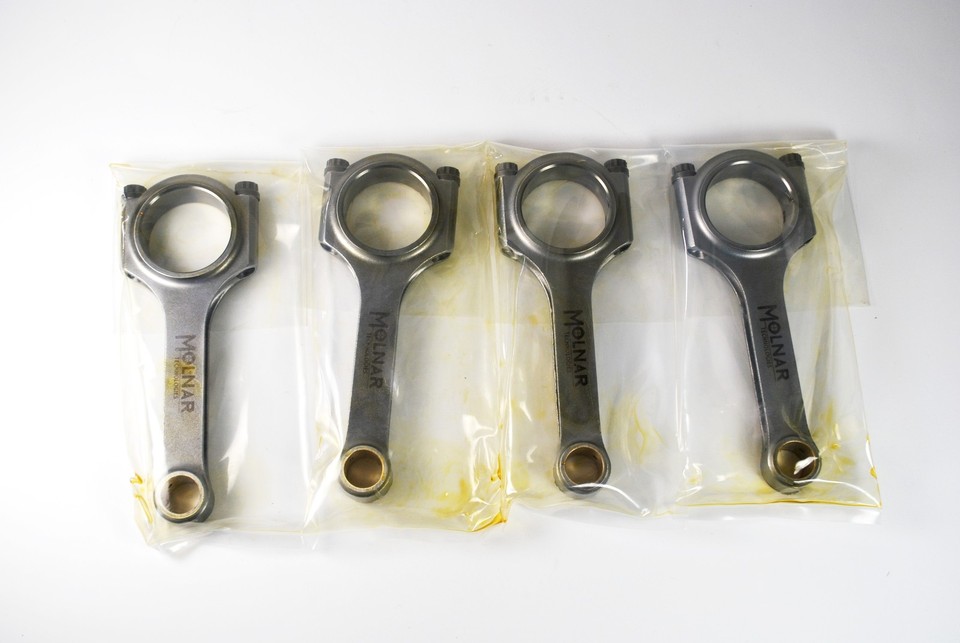 Molnar Connecting Rods + ARP2000 rod bolts for MITSUBISHI 4G63 ...