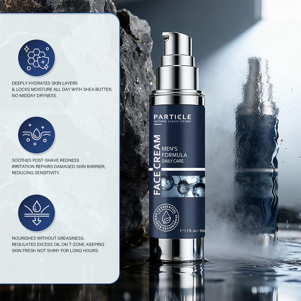 3X Particle Face Cream Men 6 in 1 Anti-Aging Cream Fights Eye Bags Dark ...