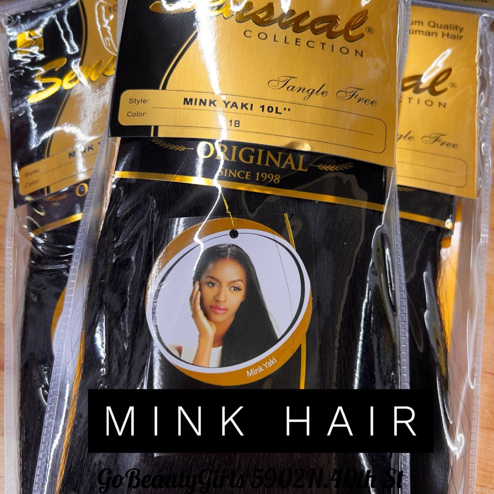 sensual mink hair 100% human hair track weft gold pack | eBay
