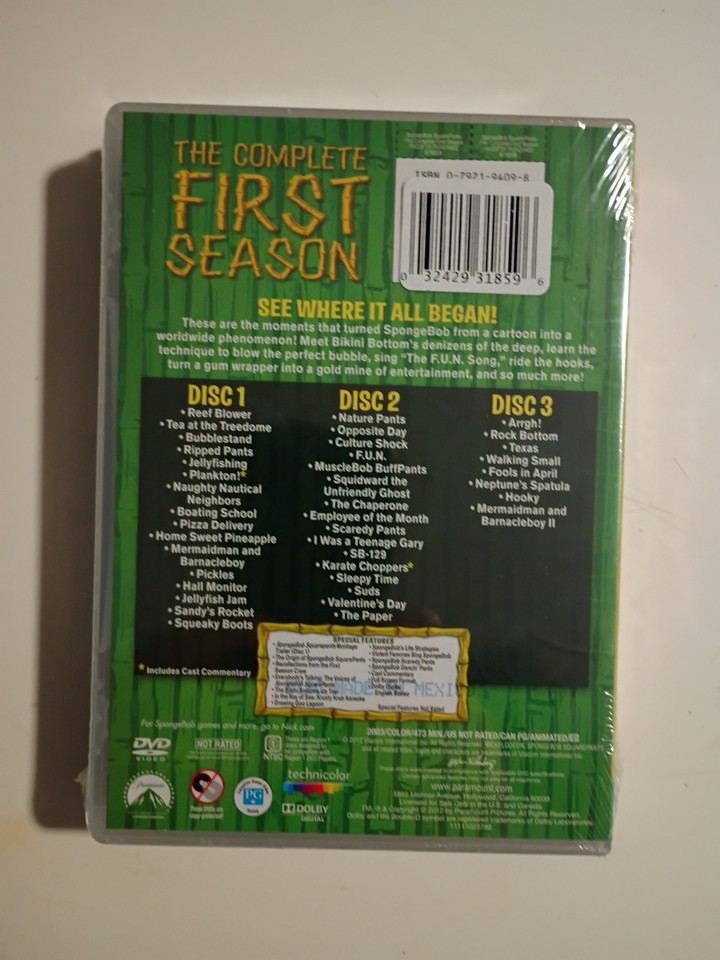 The SpongeBob SquarePants TV and Movie Collection (DVD, 1999 ...