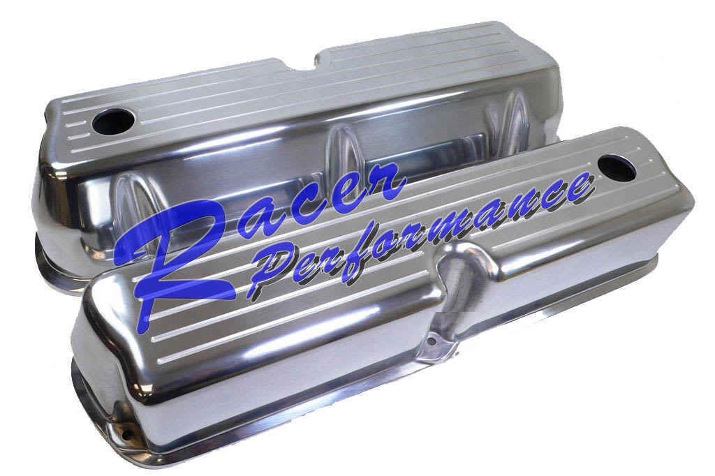 FORD SMALL BLOCK 289-302-351W-5L ALUMINUM VALVE COVER BALL MILLED ...