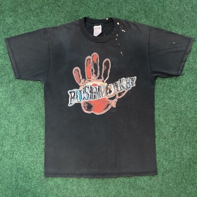Vintage 1996 Pushmonkey Swiveling Mine In Deeper T Shirt Mens XL Rock ...