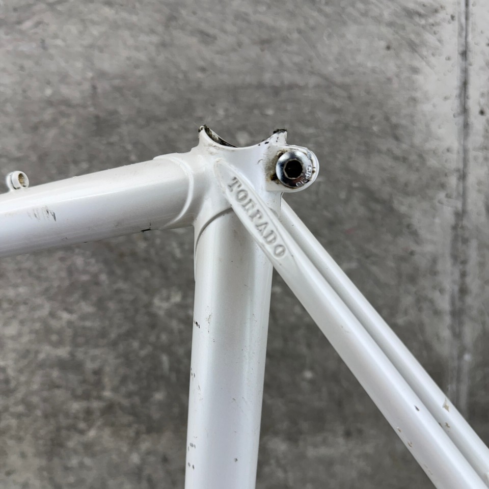 Vintage Torpado Frame Set 59 cm Campagnolo Dropout White Bike 126 ...