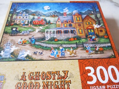 300 Bonnie White Art Puzzle "A Ghostly Good Night" 18" x24" Master ...