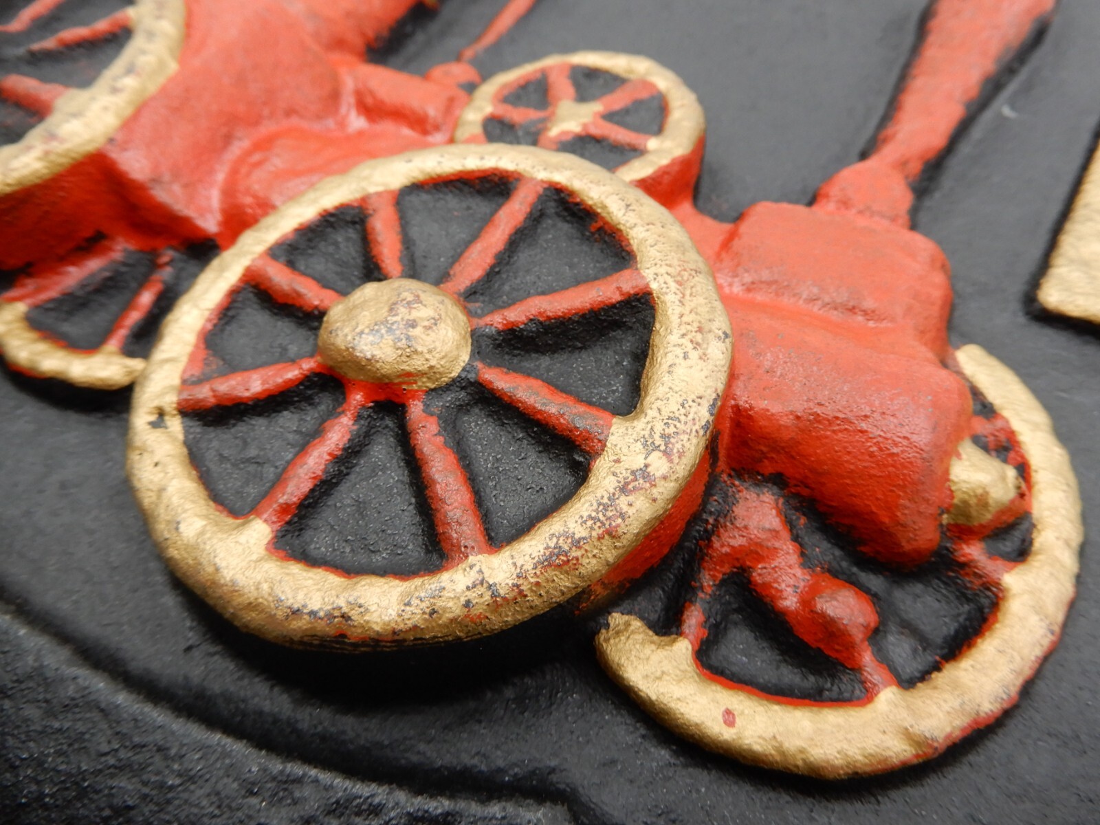 VINTAGE CAST IRON UF UNITED FIREFIGHTER INSURANCE STEAM FIRE ENGINE ...