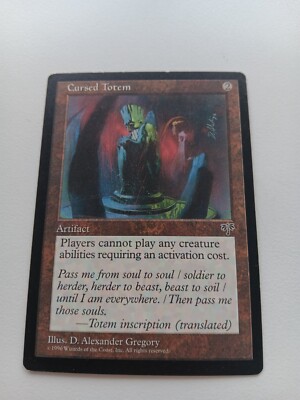 MTG - Cursed Totem - Mirage - Light Play | eBay