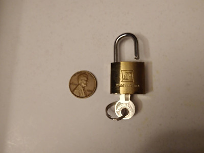 1 Small Brass Padlock with Key. | eBay