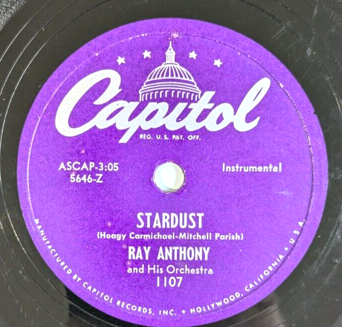 YOUNG MAN WITH A HORN RAY / STARDUST RAY ANTHONY 78 RPM | eBay