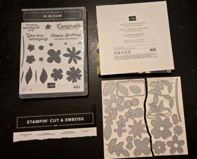 NEW Stampin' Up! IN BLOOM Stamps, PIERCED BLOOM 25 Dies & New PAPER ...