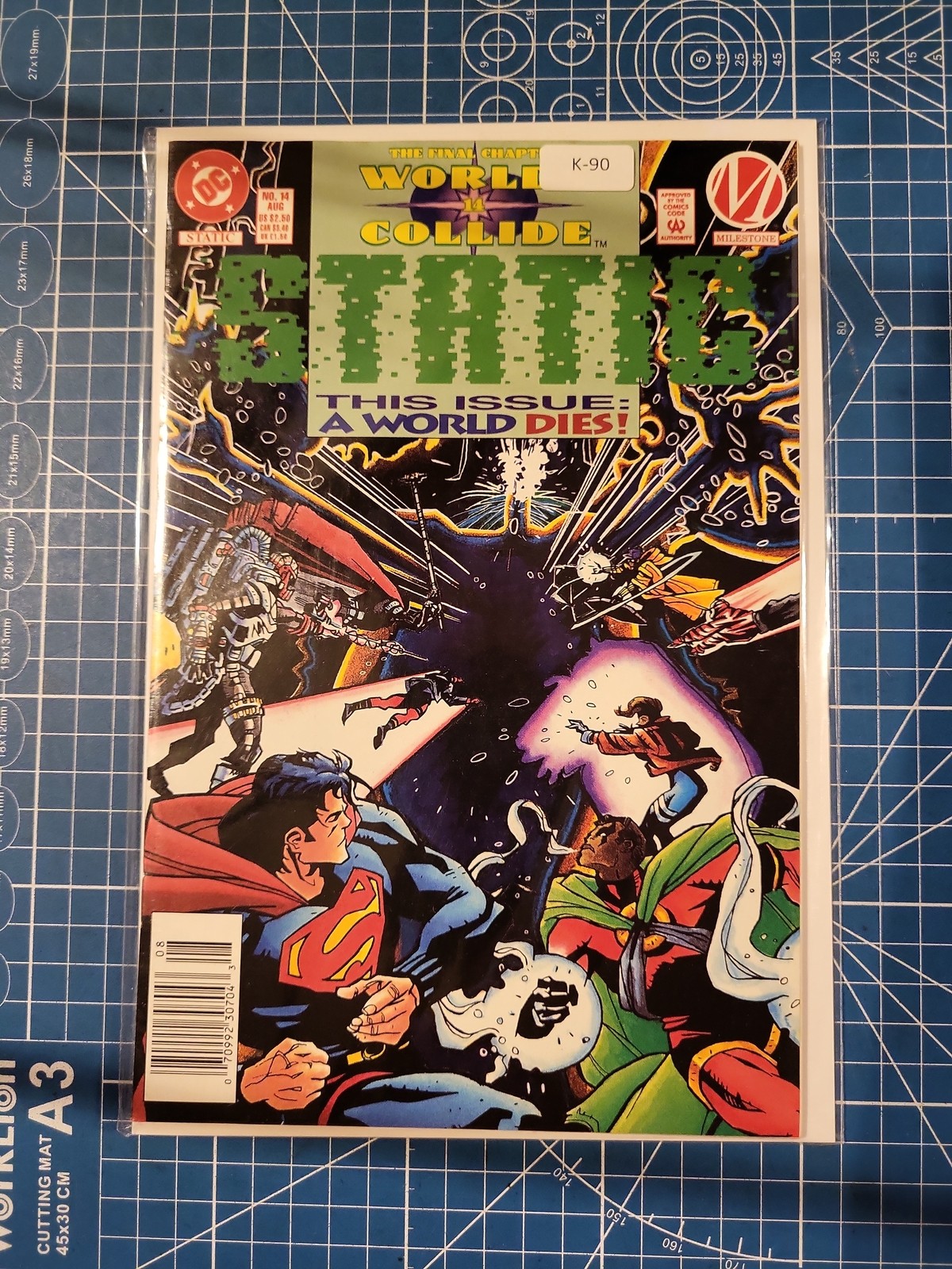 STATIC #14 7.0+ NEWSSTAND MILESTONE COMIC BOOK K-90 | eBay