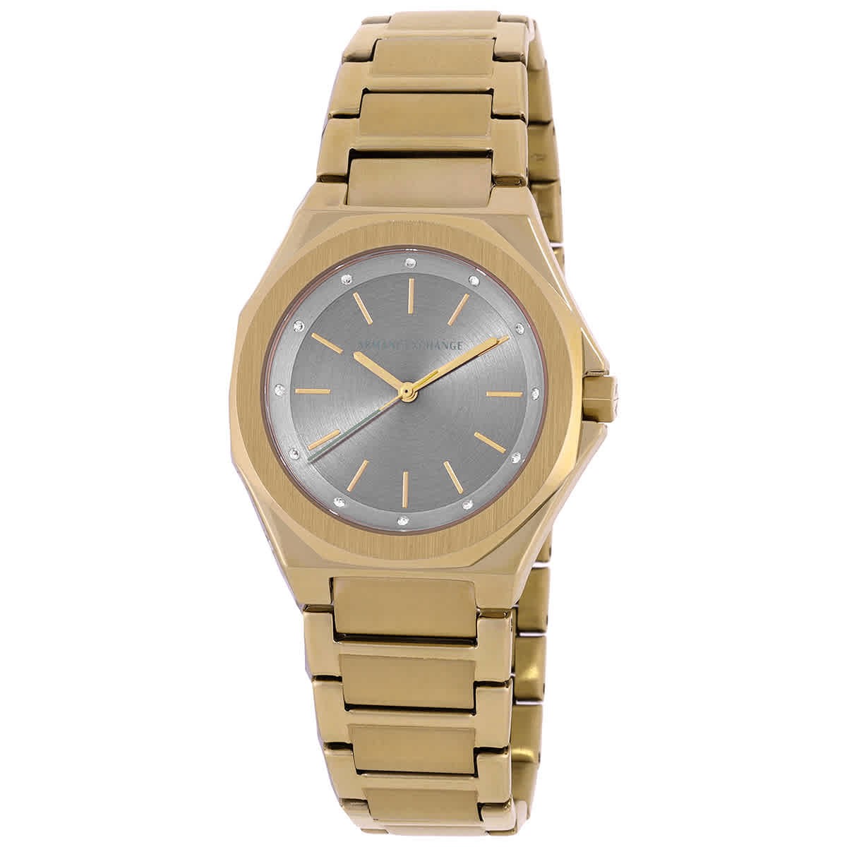 Armani Exchange Andrea Quartz Grey Dial Ladies Watch AX4614