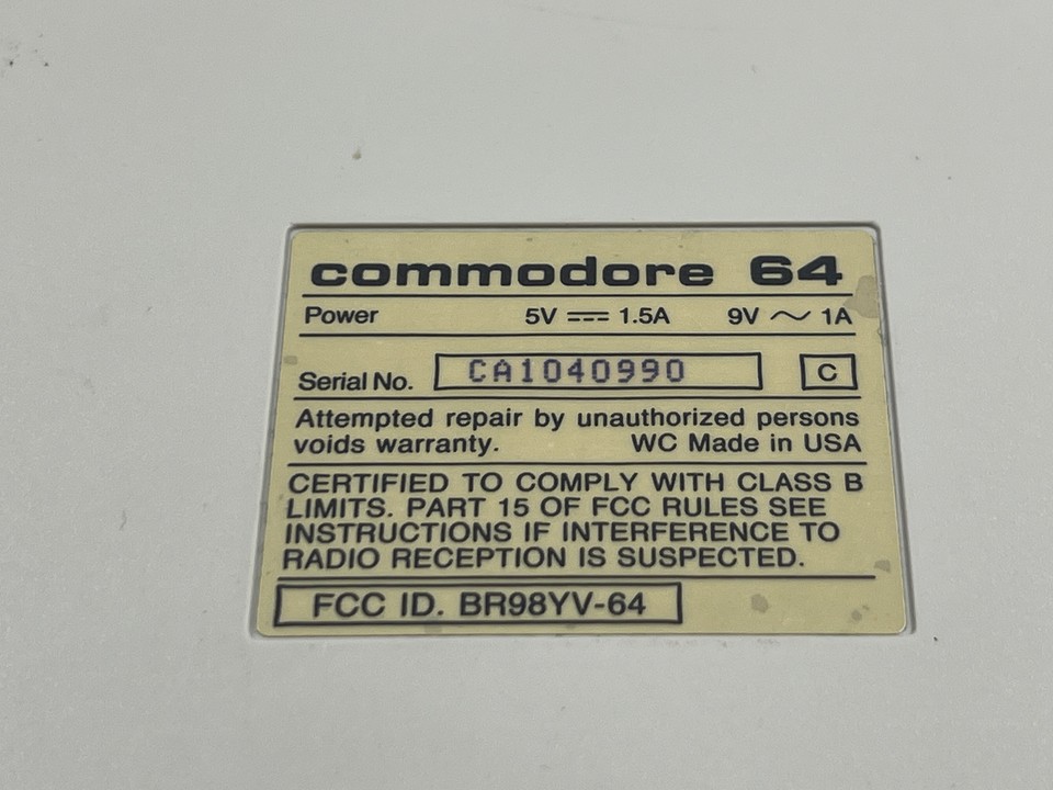 Vintage Commodore 64C Computer - Untested (S42) | eBay