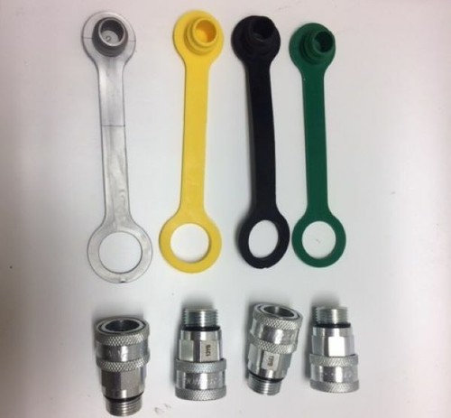 4 hydraulic couplers & plugs for John Deere 425, 445, 455, X700 BM17763 ...