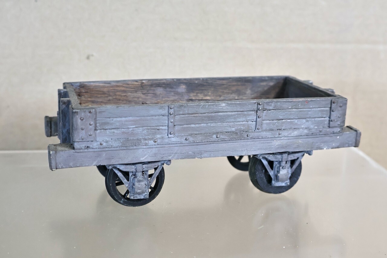 SCRATCH KIT BUILT G GAUGE 1 OPEN 3 PLANK MINING ORE WAGON og | eBay
