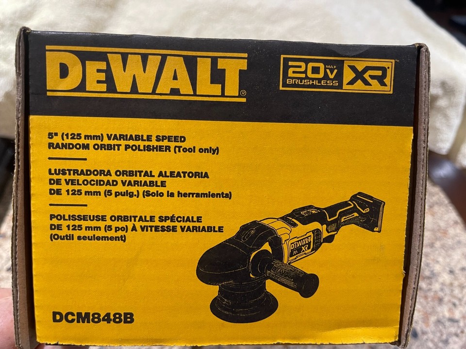 NEW! DeWalt 20V Cordless 5" Variable Speed Rotary Polisher - DCM848B ...