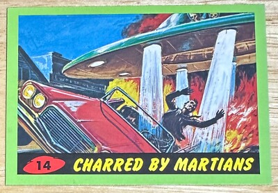 2012 TOPPS HERITAGE MARS ATTACKS GREEN #14 Charred By Martians | eBay
