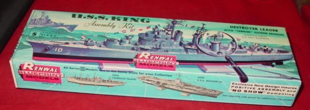 Renwal 1/500 : USS King Destroyer DDG-41 #S603 Ship model kit (UNBUILT ...