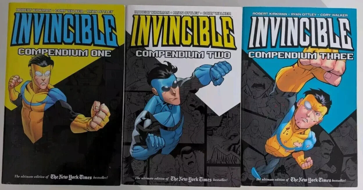 INVINCIBLE COMPENDIUM VOL 1 2 3 Image Deluxe TPB Complete Set 3 Book ...