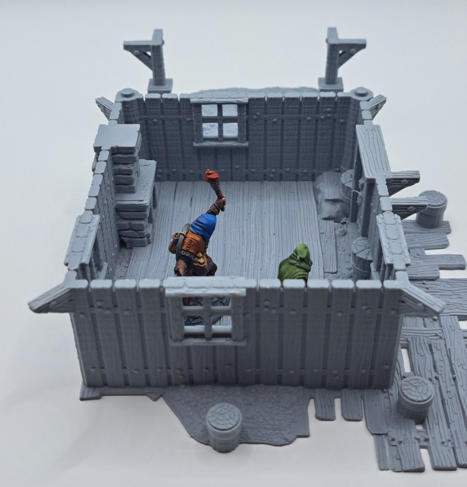 3d Printed River Hut 32mm Miniatures, DnD, Tabletop terrain, RPG, War ...