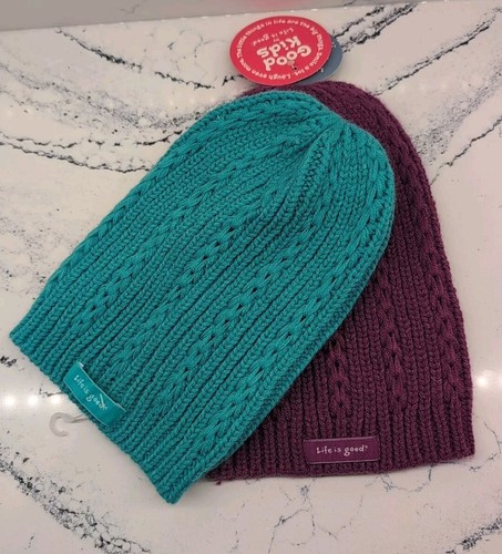Life Is Good Good Kids Slouchy Beanie Winter Hat Stocking Set Of 2 New ...