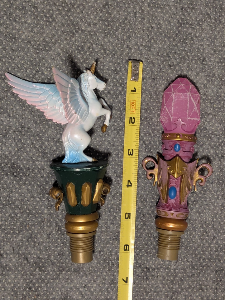 Lot of 2 Great Wolf Lodge MagiQuest Wand Toppers Pink Crystal Gem ...