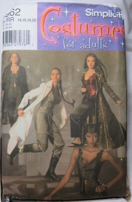 4962 Simplicity Pattern Costumes for Adults Ladies Steampunk Van ...