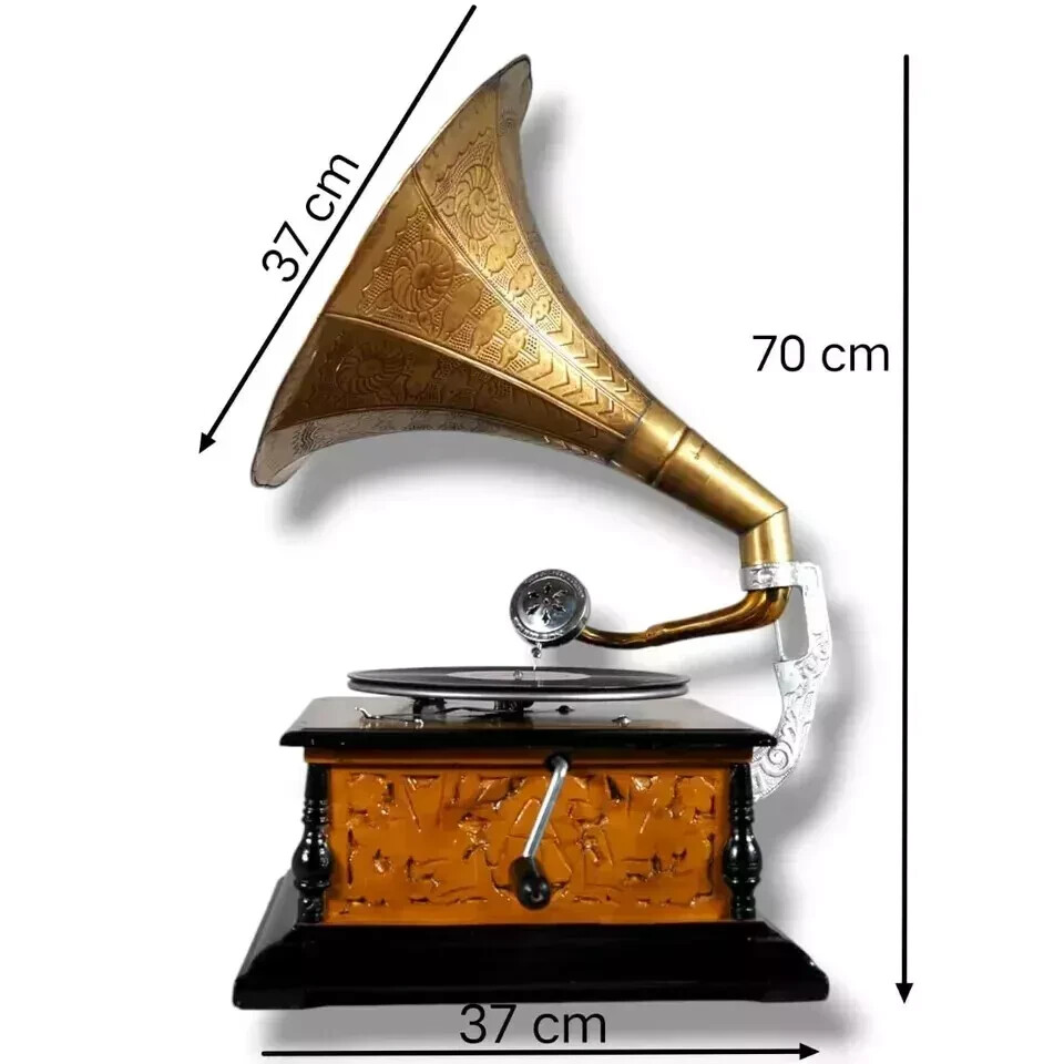 Antique HMV Gramophone Fully Functional Working Phonograph, win-up ...