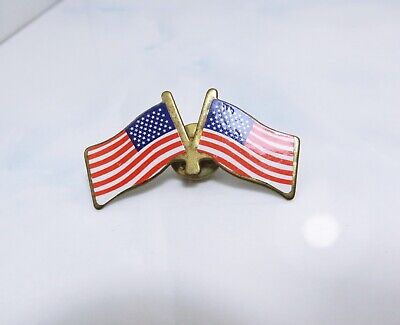 American Vintage Dual V American Flags Victory Pin | eBay