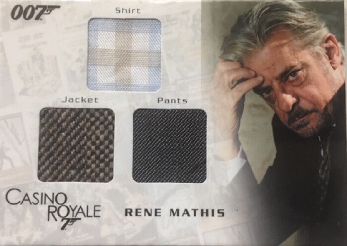 James Bond 007 in Motion TC04 Triple Costume Card Worn by Rene Mathis ...