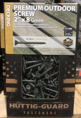 5 Lbs. Huttig-Guard 2” x #8 Pro Outdoor Decking Screw T-20 Star Drive ...