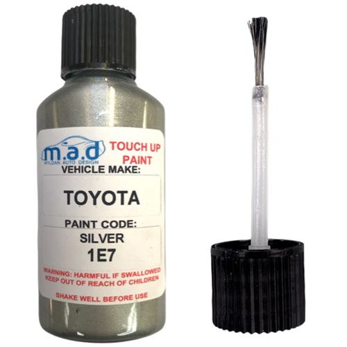TOYOTA SILVER STREAK 1E7 PAINT TOUCH UP KIT 30ML SCRATCH CHIP BRUSH ...