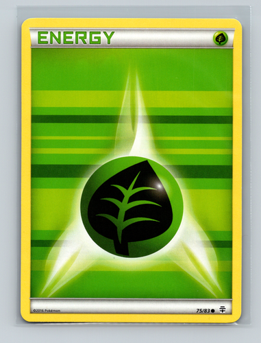 Pokemon TCG Green Leaf Grass Energy Card 75/83 Non-Holo Common - XY ...