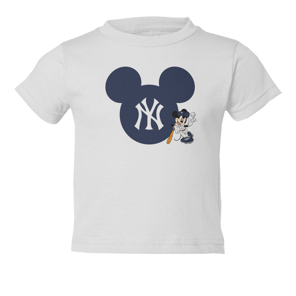 NY Yankees "Mickey Mouse" Baseball Kids Toddler T-Shirt | eBay